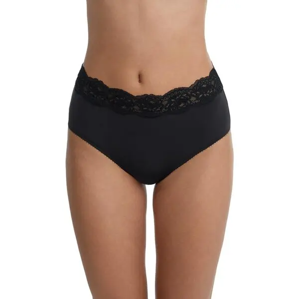SKARLETT BLUE Divine Lace Trim Brief - Black
