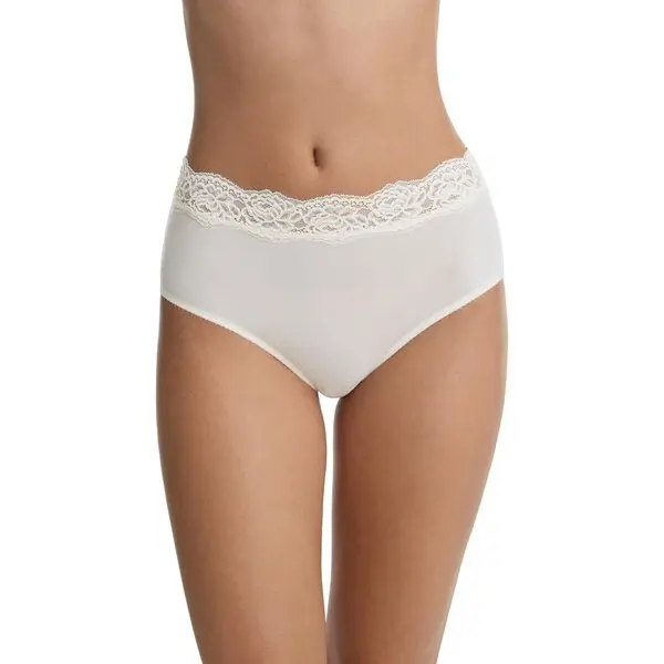 SKARLETT BLUE Divine Lace Trim Brief - Whipped Cream