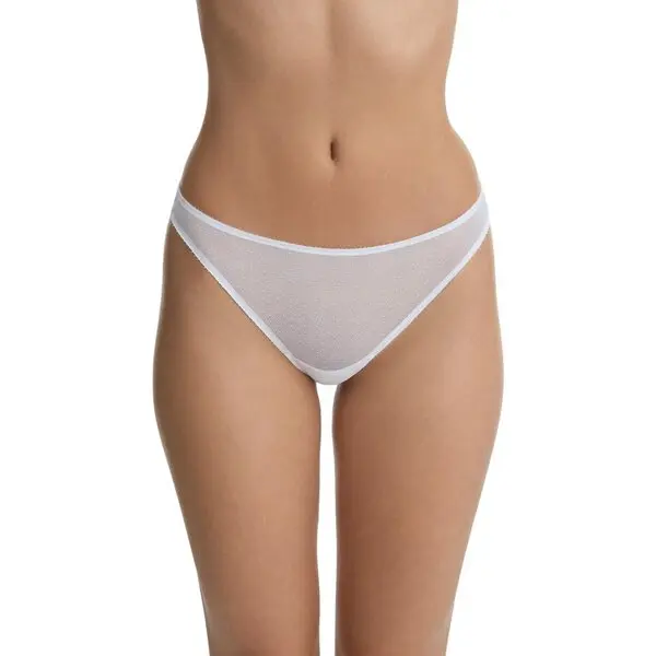 SKARLETT BLUE Jolie Sheer Lace Thong - White