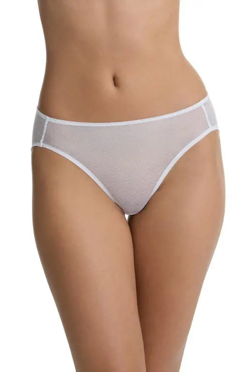 SKARLETT BLUE Jolie Sheer Lace French Cut Brief - White