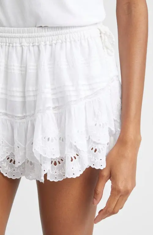 Isabel Marant Étoile Puria Cotton Eyelet Miniskirt