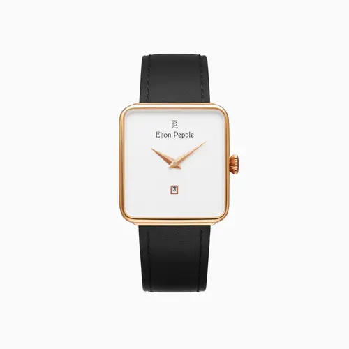 ELTON PEPPLE Classic Oakton Watch - Black/rose Gold