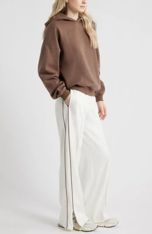 Bp. High Waist Fleece Track Pants - Ivory