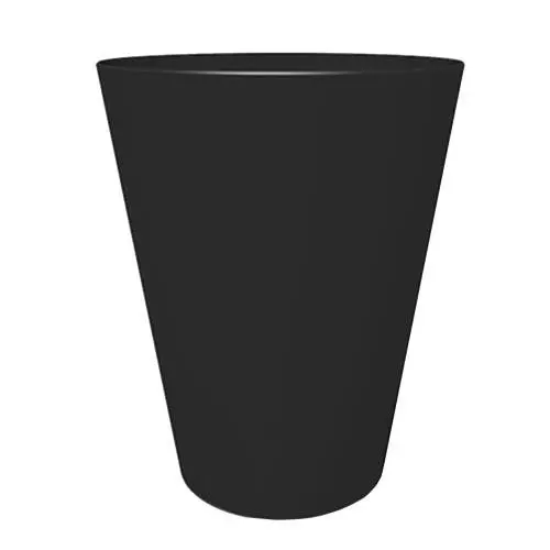BLOEM 14" Tall Finley Tapered Round Planter - Black