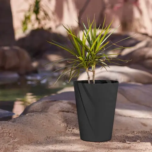 BLOEM 14" Tall Finley Tapered Round Planter