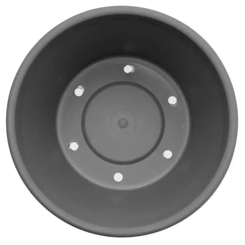 BLOEM Terra Pot Planter 12" Charcoal Durable Resin Pot