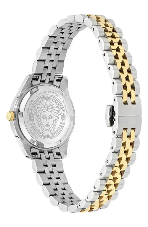 Versace Greca Time Diamond Bracelet Watch