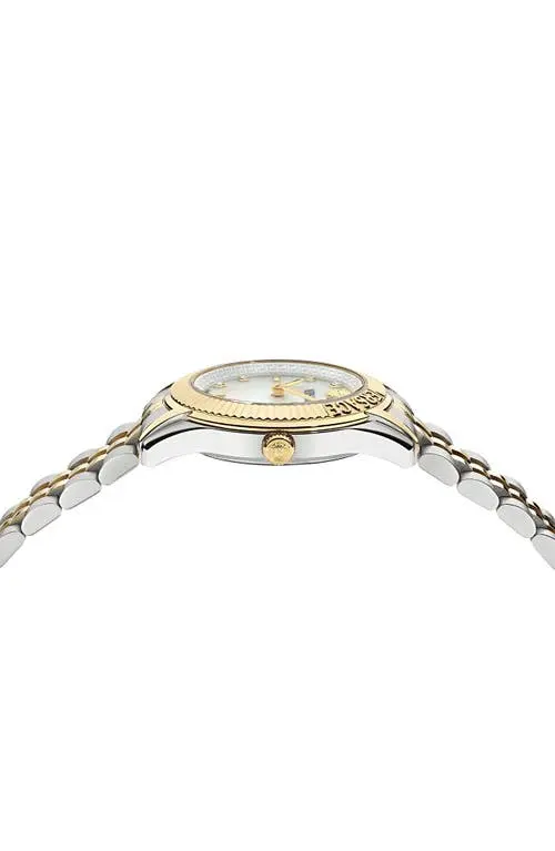 Versace Greca Time Diamond Bracelet Watch