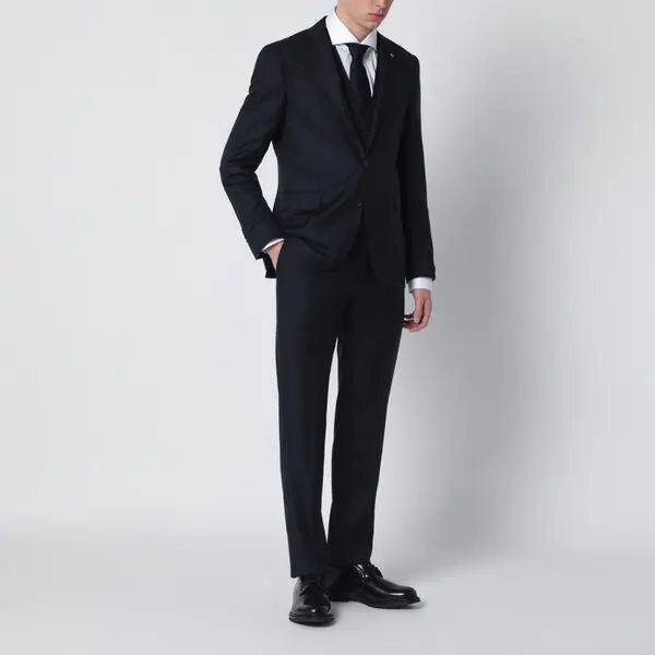 Tagliatore Single-breasted Navy Wool Suit