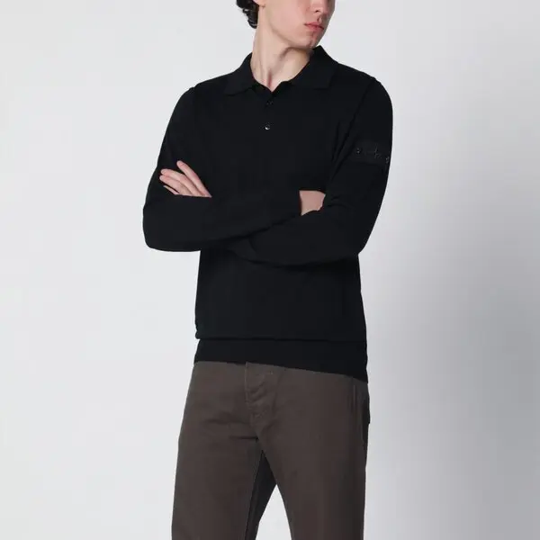 Stone Island Wool Polo Sweater