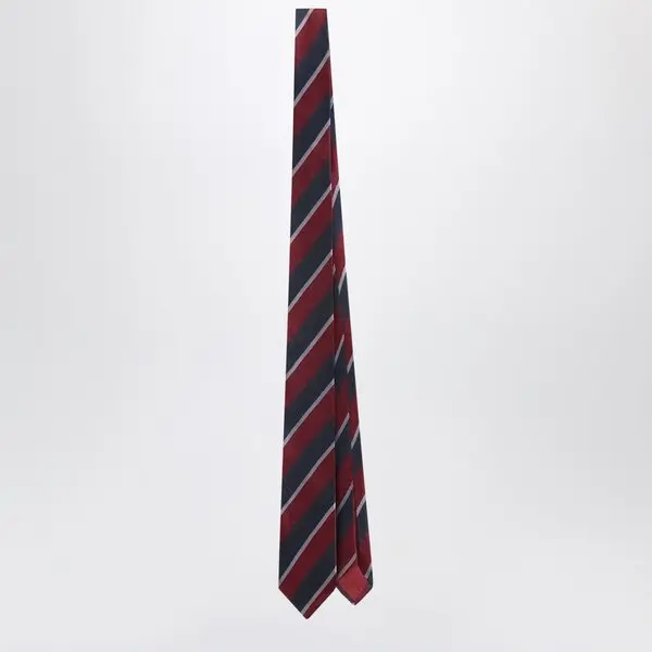 THE FRANKIE SHOP Striped Tie - Burgundy