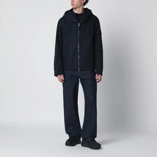 Stone Island Cotton Zip-up Hooded Jacket
