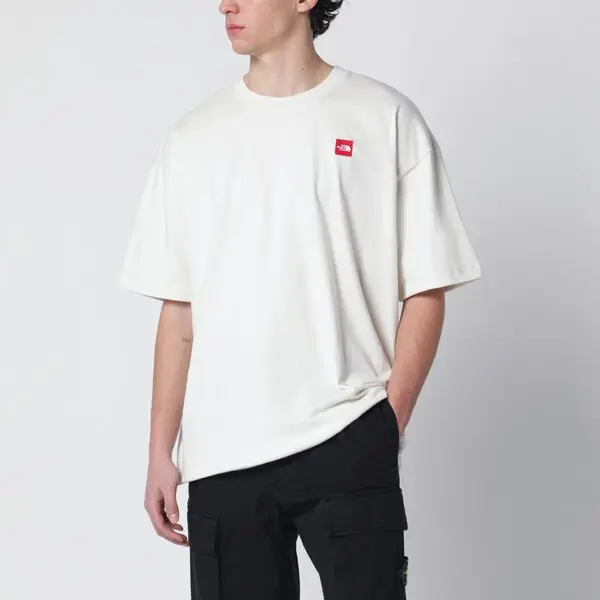 The North Face Ivory T-shirt With Logo Patch