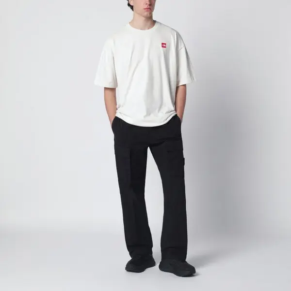 The North Face Ivory T-shirt With Logo Patch