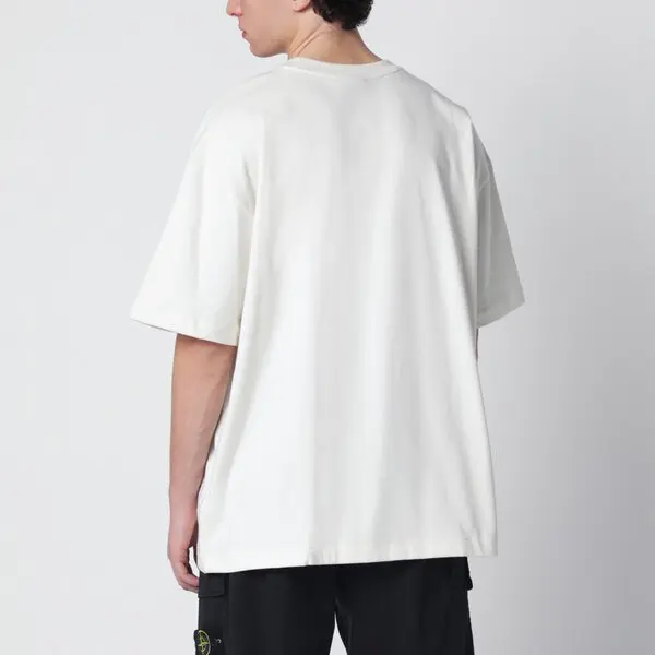 The North Face Ivory T-shirt With Logo Patch