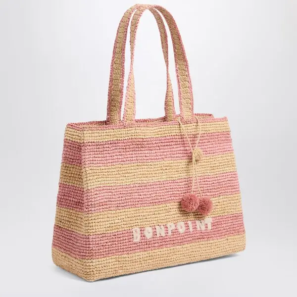 Bonpoint Esma Striped Raffia Tote