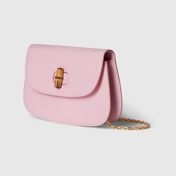 Gucci Bamboo 1947 Clutch - Pink