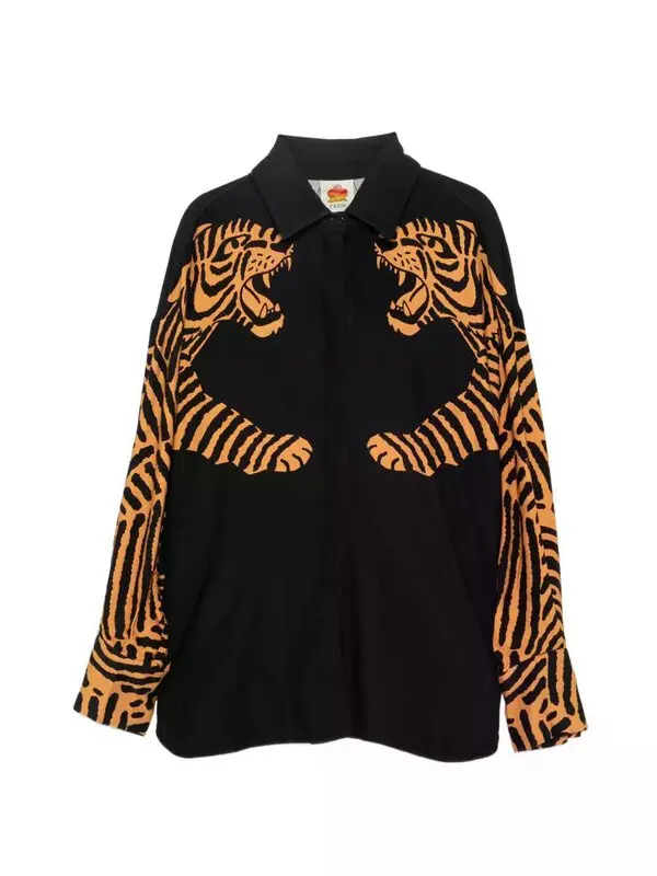 Farm Rio Tiger-print Shirt