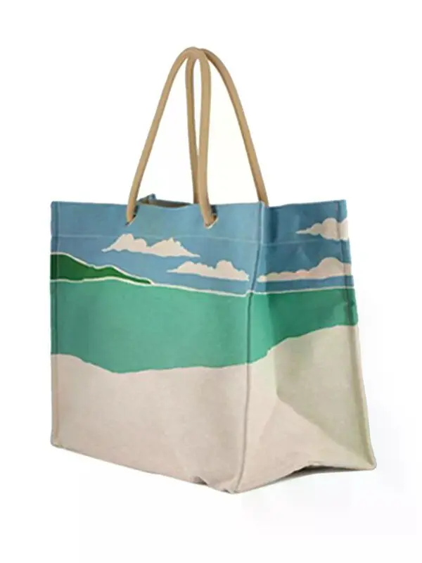 Hermès Canvas Escale A La Plage Beach Tote Bag