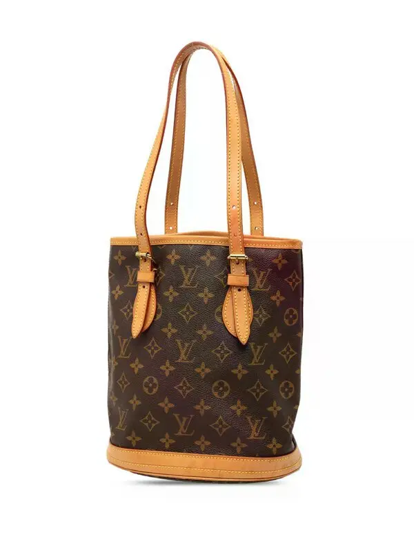LOUIS VUITTON 2001 Monogram Petit Bucket Bag