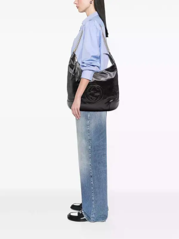 Gucci 2016-2026 Patent Soho Shoulder Bag