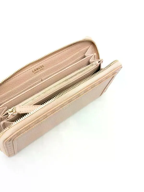 LANCEL Zip-up Leather Wallet