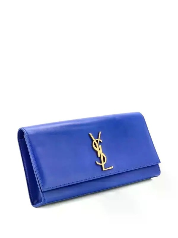 Saint Laurent Classic Monogram Leather Long Clutch Bag