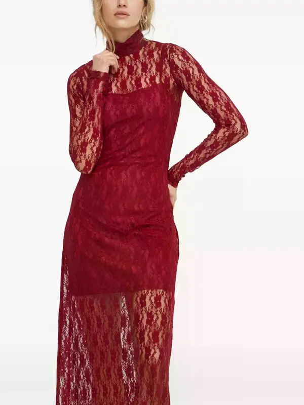 RÉSUMÉ Laces High-neck Maxi Dress