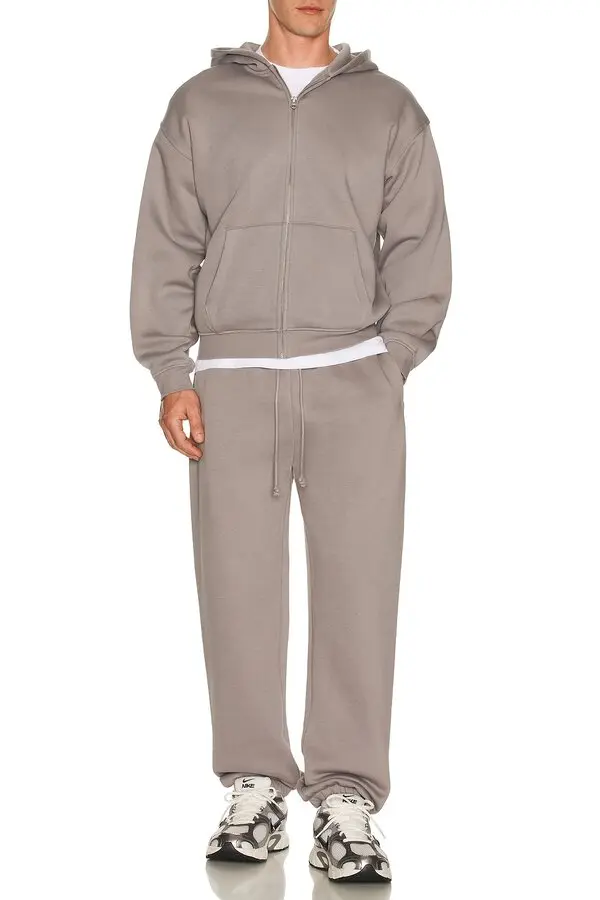 SKIMS Fleece Lounge Relaxed Jogger In Grey