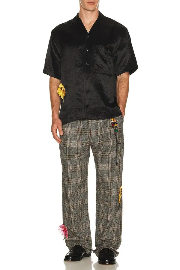 SONG FOR THE MUTE Flower Short Sleeve Box Shirt