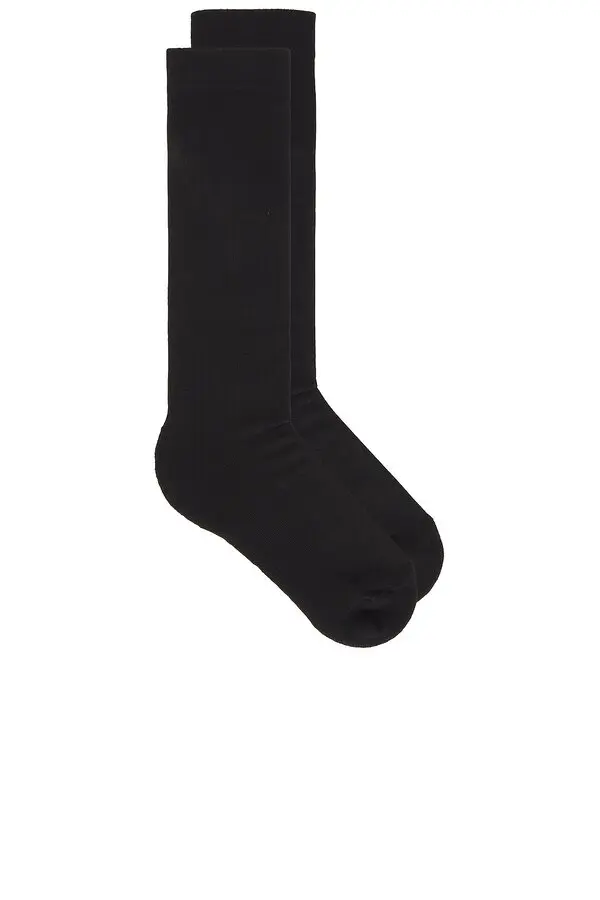 Rick Owens Pentagram Knee High Socks - Black & Pearl