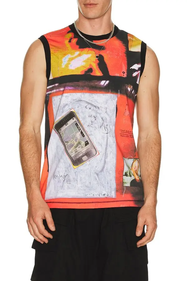 DIESEL® Hessa Tank In Red,white