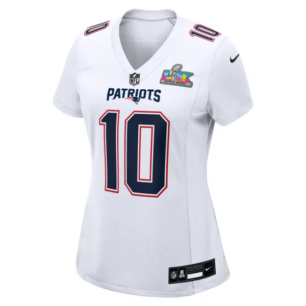 Nike Drake Maye Super Bowl Lx Nfl Game Fashion Jersey - White
