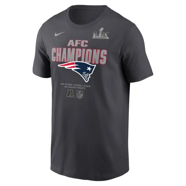 Nike New England Patriots 2026 Afc Champions Roster Nfl T-shirt - Black