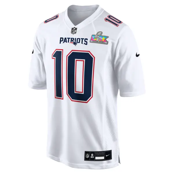 Nike Drake Maye Super Bowl Lx Nfl Game Fashion Jersey - White