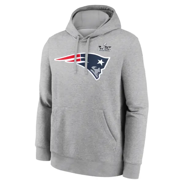 Nike Drake Maye New England Patriots Super Bowl Lx Nfl Pullover Hoodie - Grey