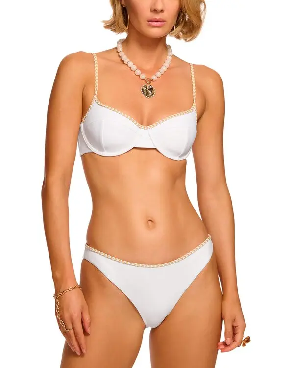 Ramy Brook Braided Mona Bikini Top - White