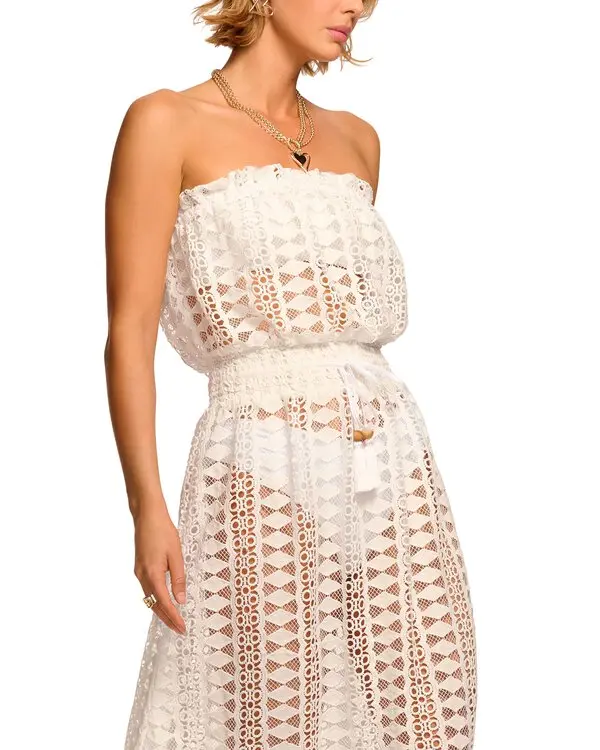 Ramy Brook Henrietta Cover Up Dress - White Cotton