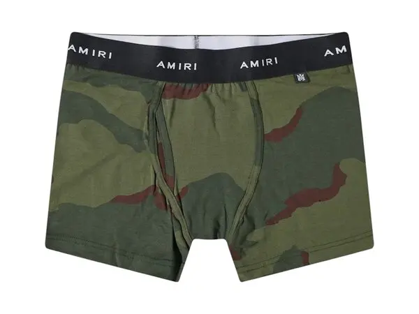 Amiri Waistband Camo Boxers - Orange/black