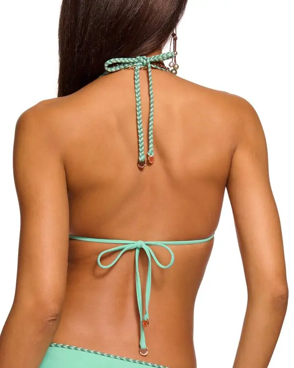 Ramy Brook Nikoleta Braided Bikini Top - Seaglass