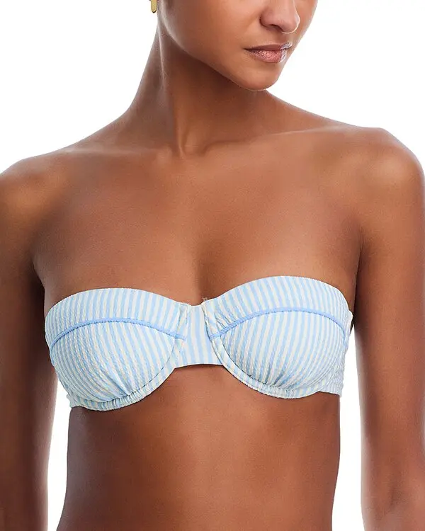 Solid & Striped The Juliette Bikini Top - Blue Lagoon