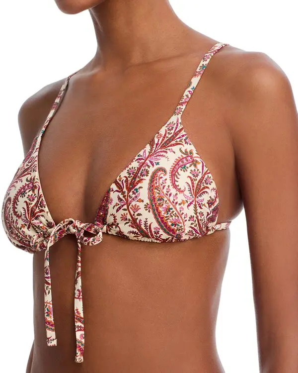 Paige Cameron Tie Front Triangle Bikini Top