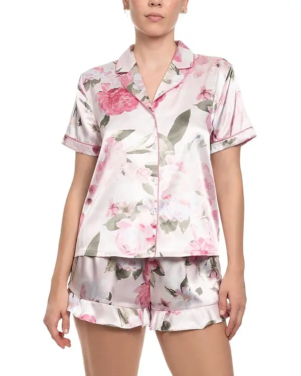 IN BLOOM BY JONQUIL Satin Shorts Pajama Set - Rosewater