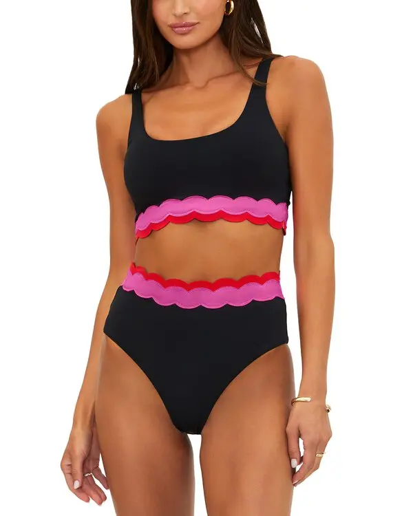 Beach Riot Marin Bikini Top - Electric Wave