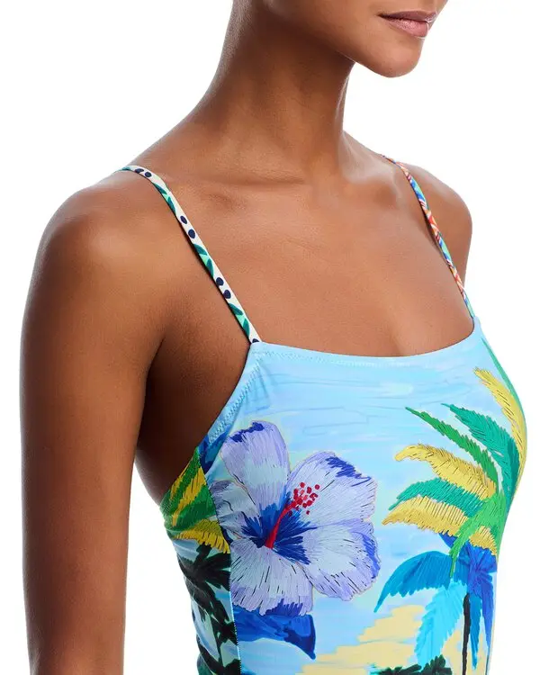 Johnny Was Printed One Piece Swimsuit