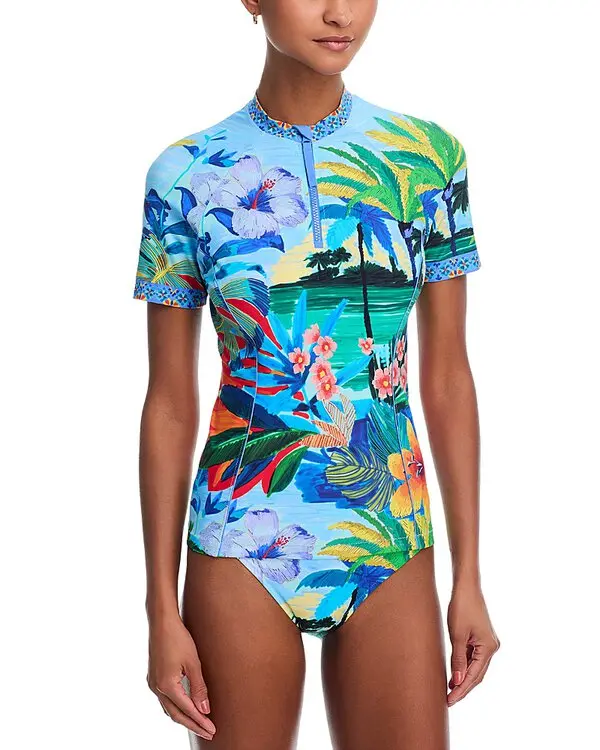 Johnny Was Short Sleeve Surf Shirt - Paradis