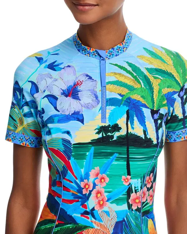 Johnny Was Short Sleeve Surf Shirt