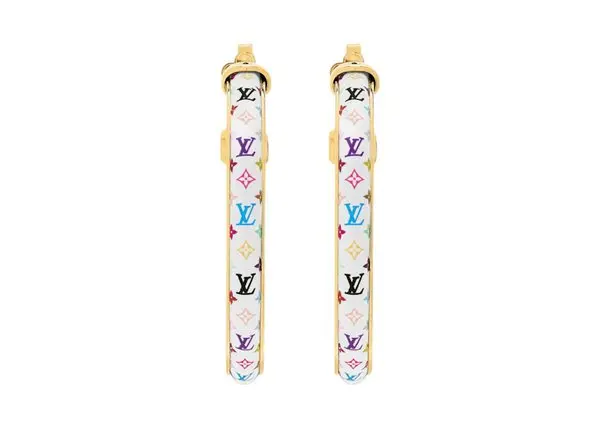 LOUIS VUITTON X Takashi Murakami Monogram Stud Earrings - Multicolored
