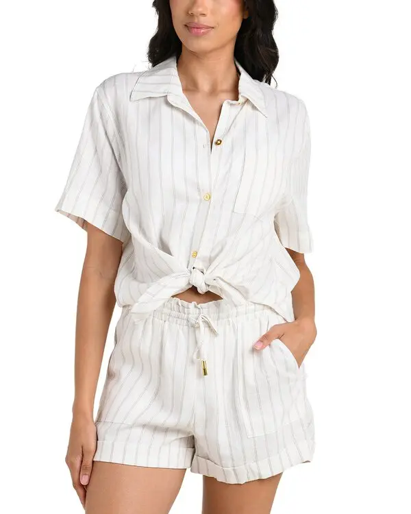 La Blanca Delphine Striped Shirt