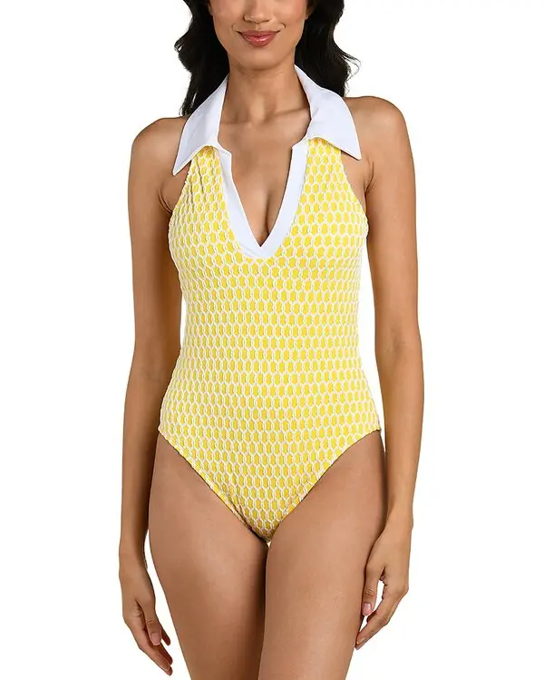 La Blanca Collared One Piece Swimsuit - Soleil